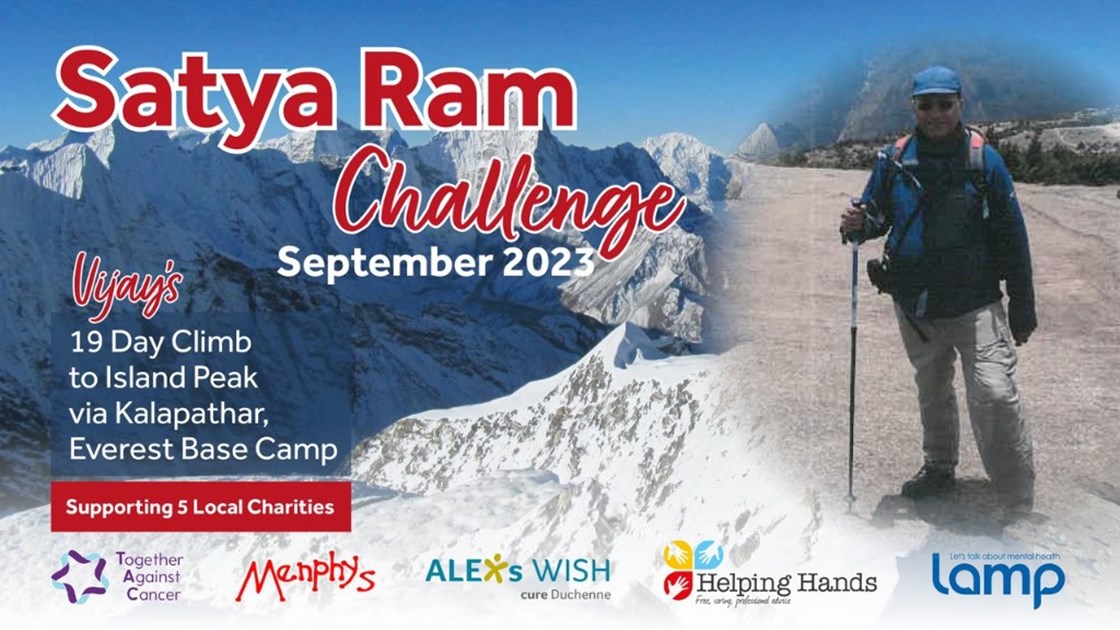 The Satya Ram Challenge Vijay Kumars 19 Day Climb To Island Peak Mount Everest Justgiving