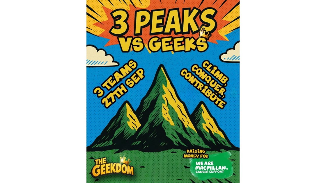 The Geekdom is fundraising for Macmillan Cancer Support