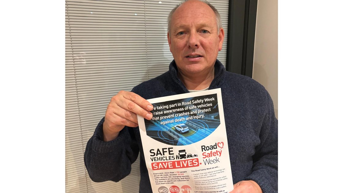 Colin Paterson is fundraising for Brake, the road safety charity