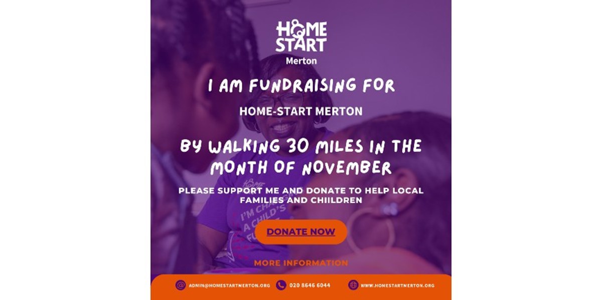 Sharon Ashby is fundraising for Home-Start Merton