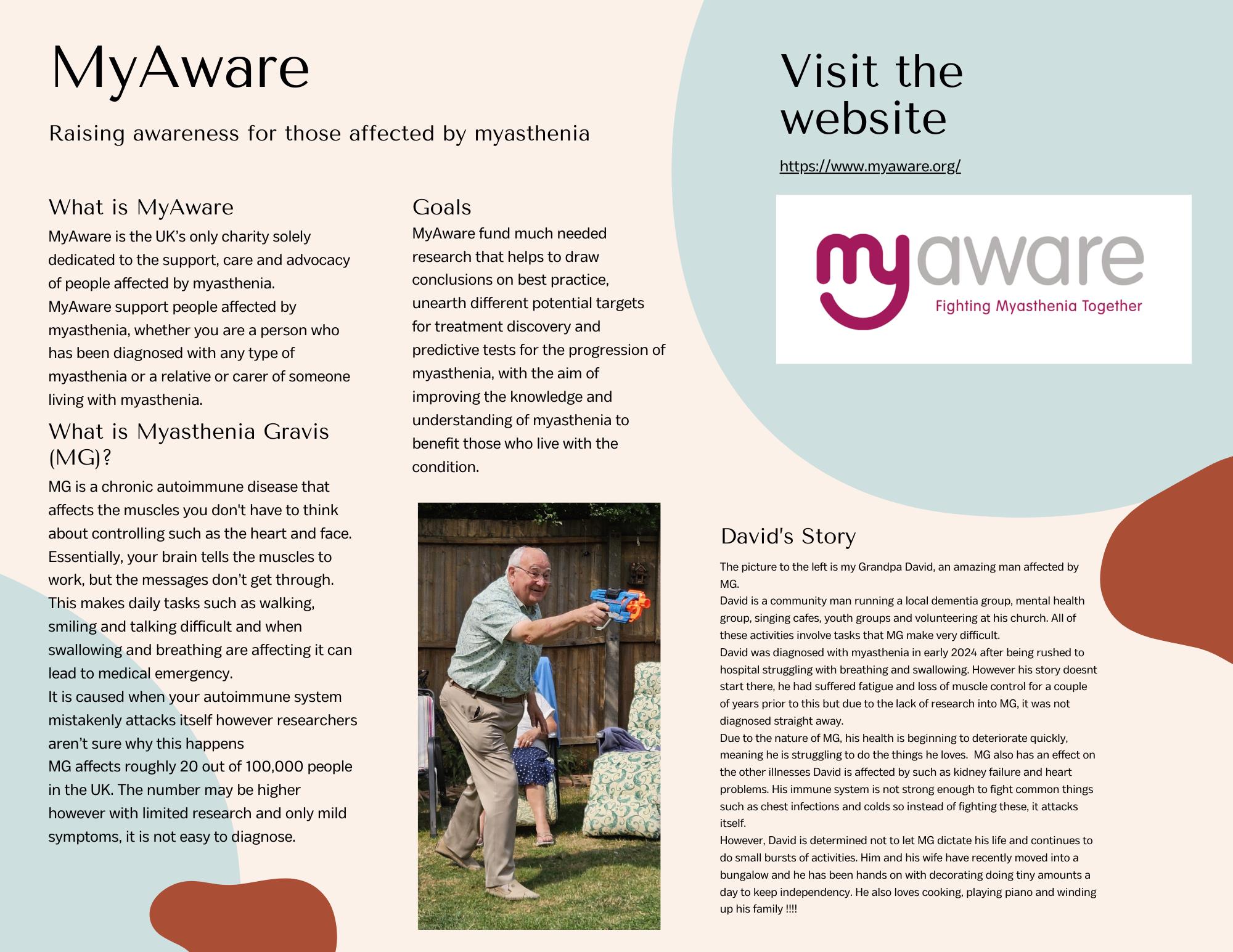 Ella Nicholas is fundraising for Myaware - Fighting Myasthenia Together