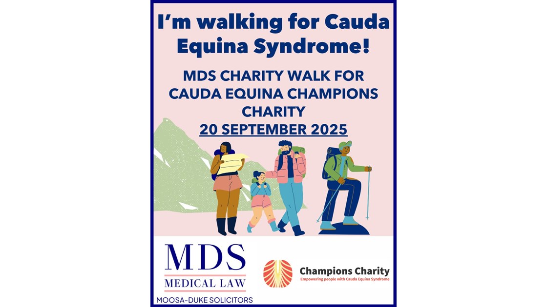 Mathew Knight is fundraising for Cauda Equina Champions Charity