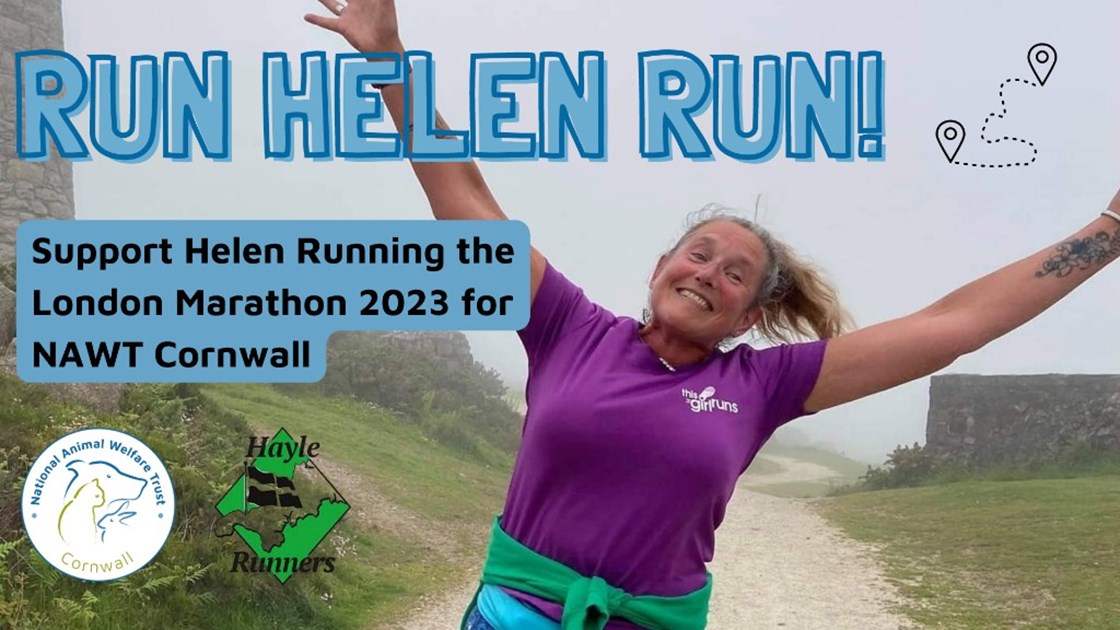 RUN HELEN RUN! - Helen Runs the London Marathon for NAWT Cornwall ...