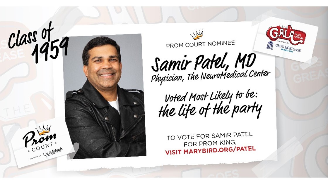 Samir Patel, MD - Prom King Nominee - JustGiving
