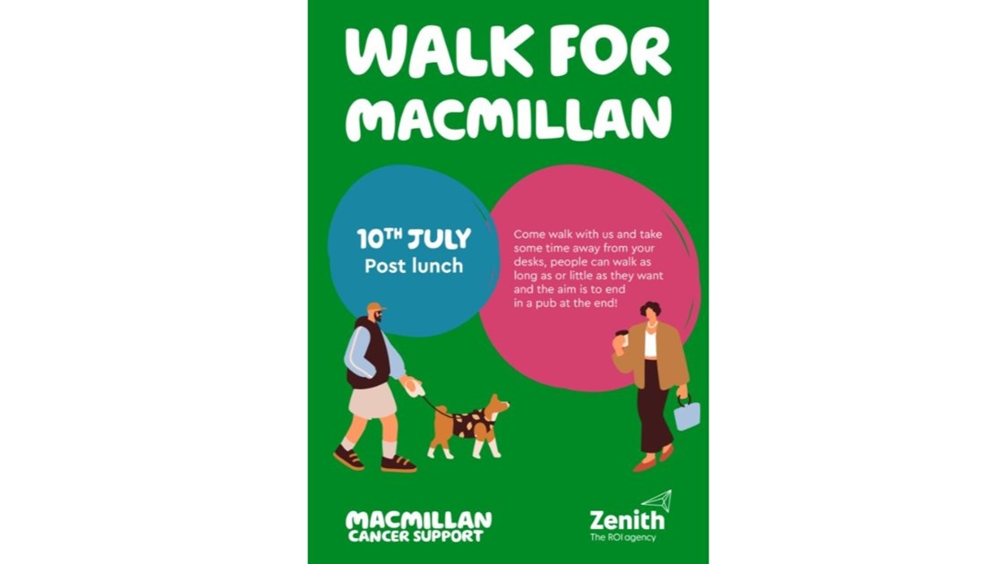 Zenith Walk for Macmillan is fundraising for Macmillan Cancer Support