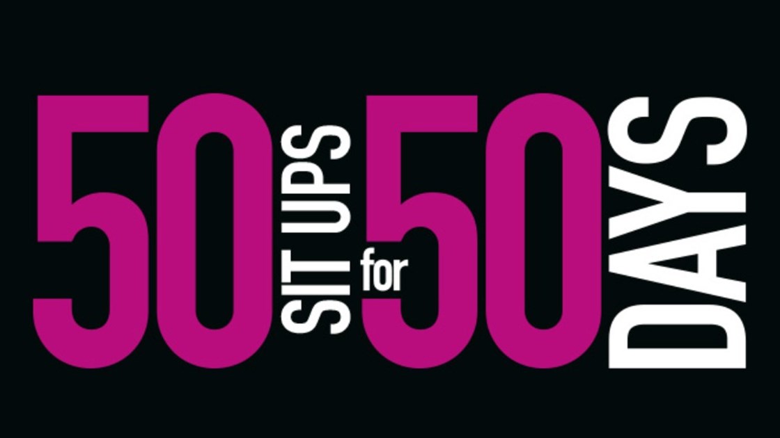 50 sit-ups for 50 days for Young Lives vs Cancer 2022 - JustGiving