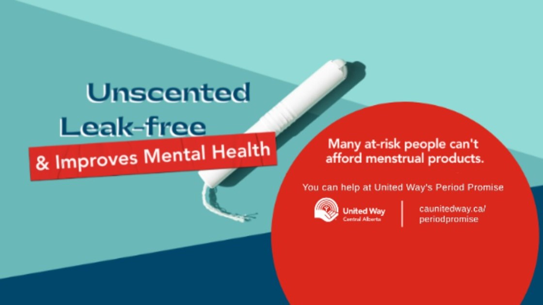 United Way's Period Promise Campaign 2023 - Central Alberta - JustGiving