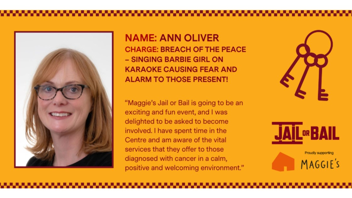 Ann Oliver is fundraising for Maggie's Centres