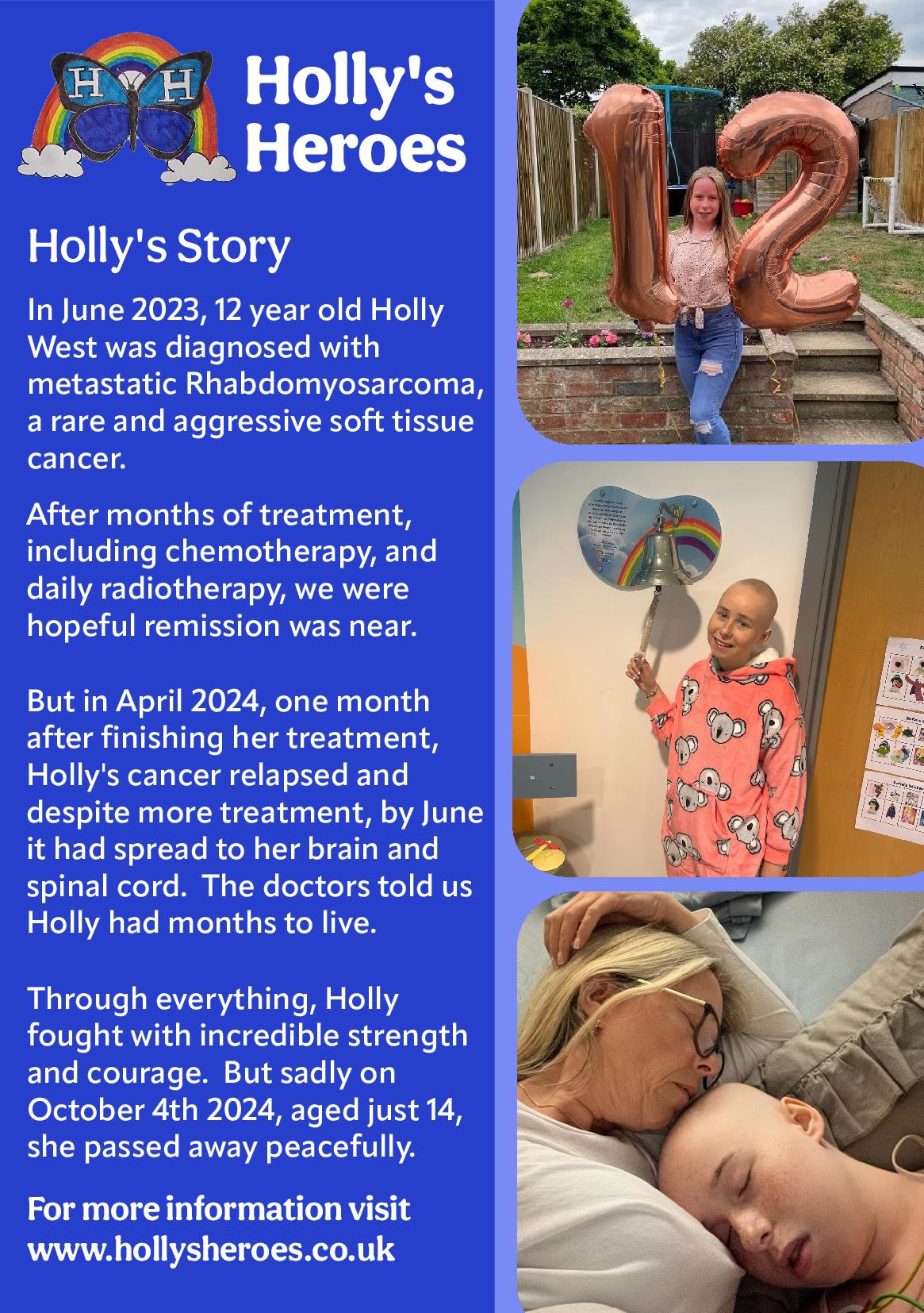 Michelle Frith is fundraising for Holly’s Heroes