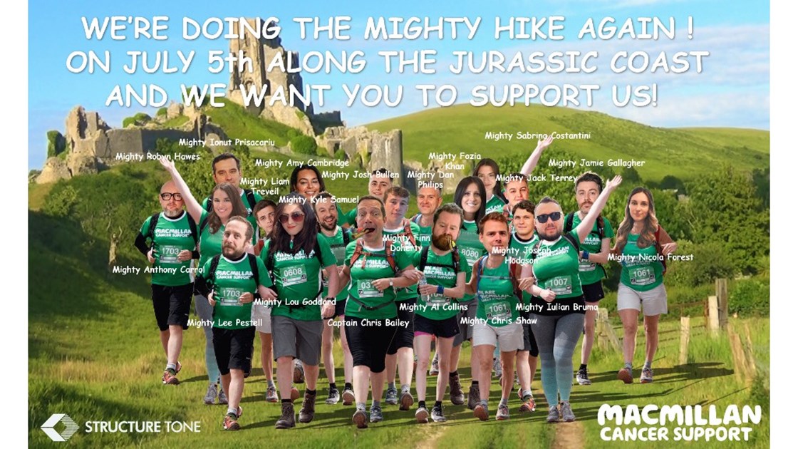 The Mighty Structure Tone is fundraising for Macmillan Cancer Support