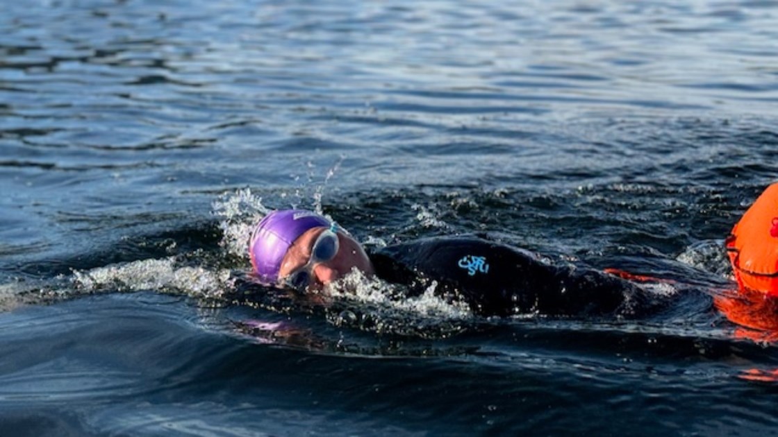 Sarah's Coniston Swim is fundraising for Early Years Alliance