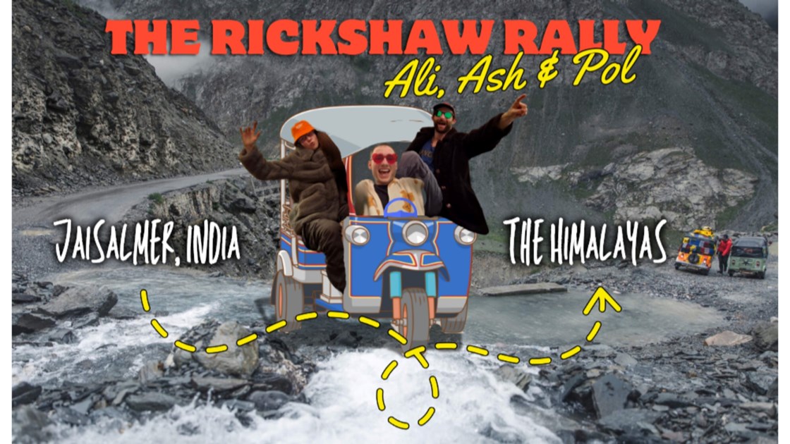 Ali, Ash and Pol Rickshaw Team is fundraising for Cool Earth