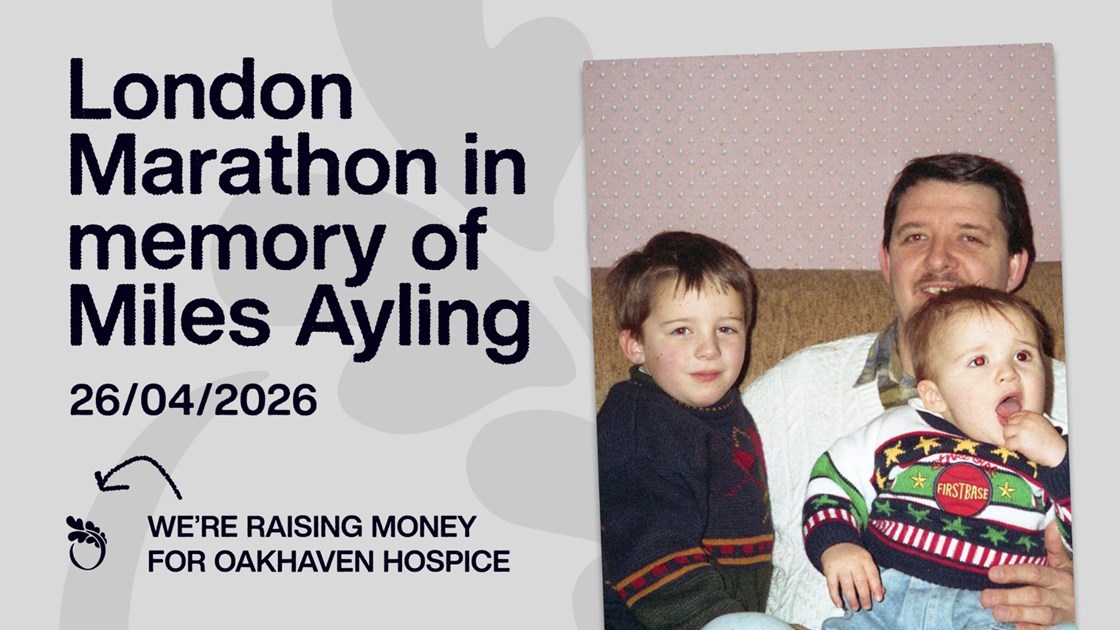 Will Ayling is fundraising for Oakhaven Hospice Trust