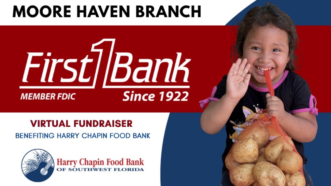 First Bank Moore Haven Branch is fundraising for Harry Chapin Food Bank ...