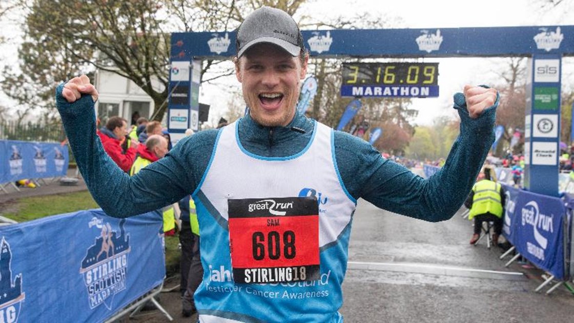 Sam Heughan MPC double marathon challenge in support of Cahonas ...