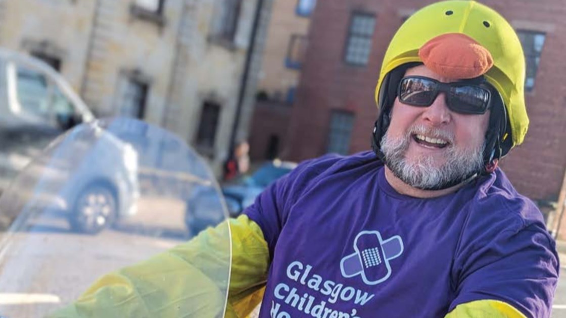 Martyn Wallace is fundraising for Glasgow Children’s Hospital Charity