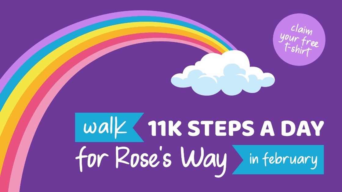 11,000 steps a day, Rose's Way - JustGiving