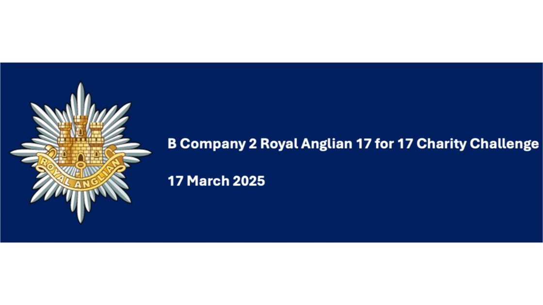 Elliot Needham is fundraising for The Royal Anglian Regiment Charity