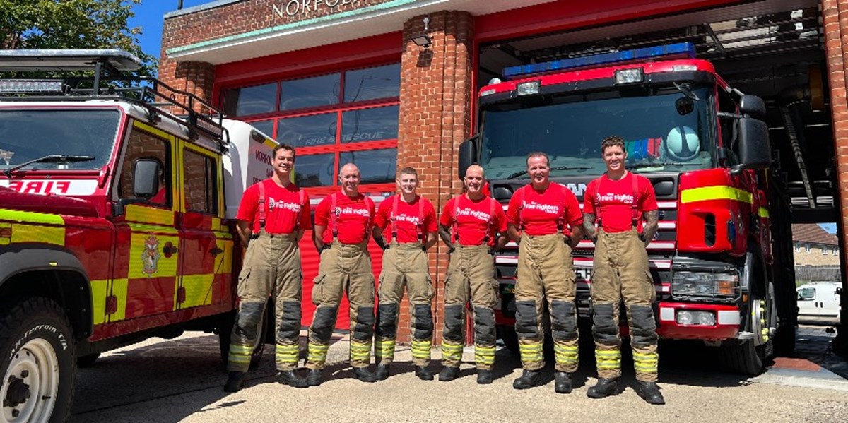 Jordan Boulton is fundraising for Fire Fighters Charity