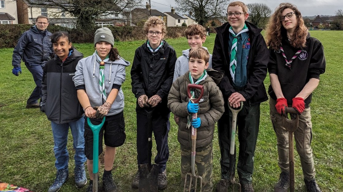 Flitwick Scout Hut Hedge Planting - JustGiving