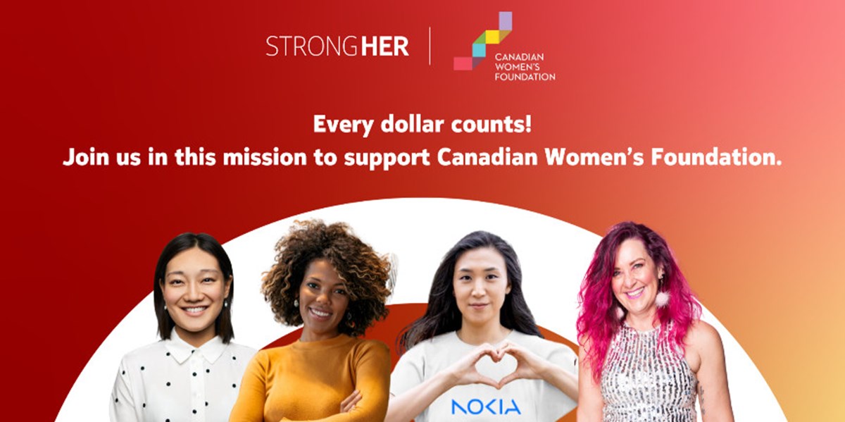 StrongHer Canada is fundraising for Canadian Women's Foundation