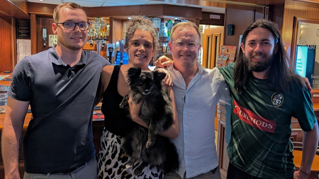 Nev, Liam, Roxie and Matt from The Oxshott Club is fundraising for Mind