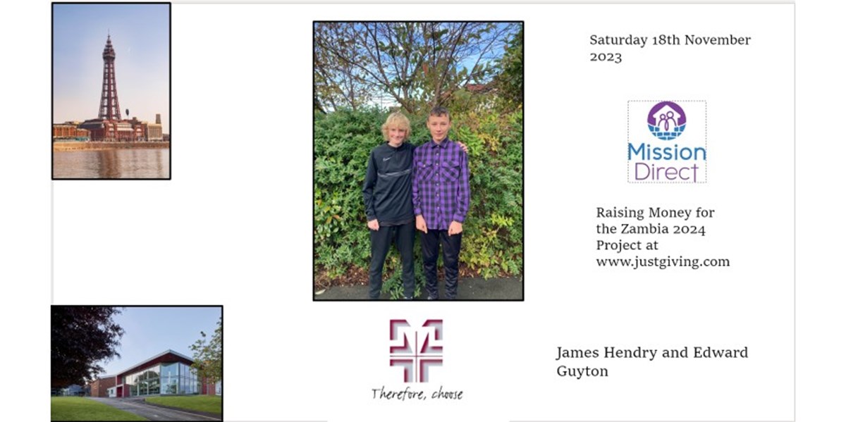 Edward Guyton and James Hendry is fundraising for Mission Direct