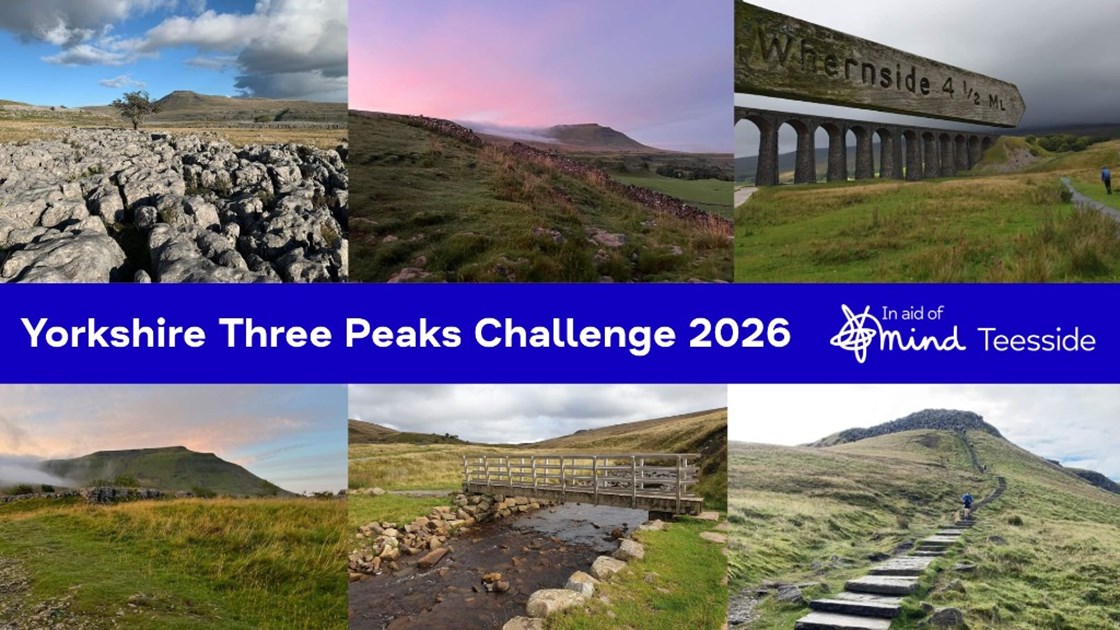 Teesside Mind - Yorkshire Three Peaks Challenge 2026 - JustGiving