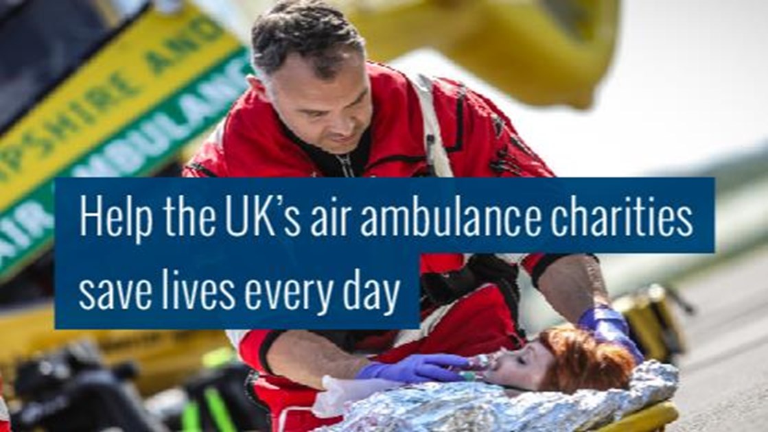 Lee Nicholson is fundraising for Air Ambulances UK