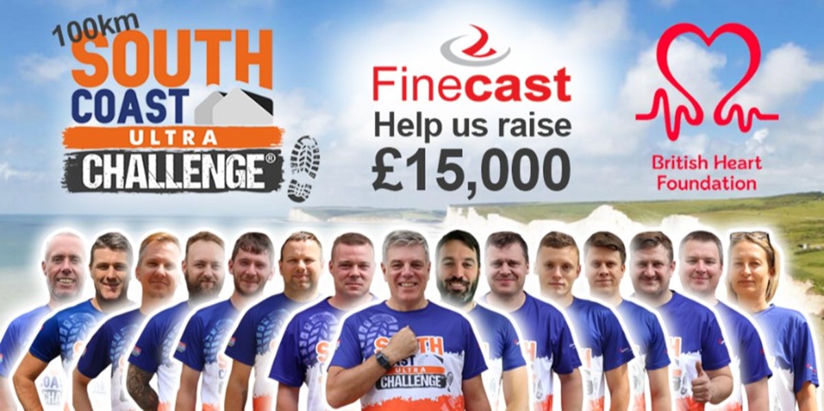 Finecast Foundry is fundraising for British Heart Foundation