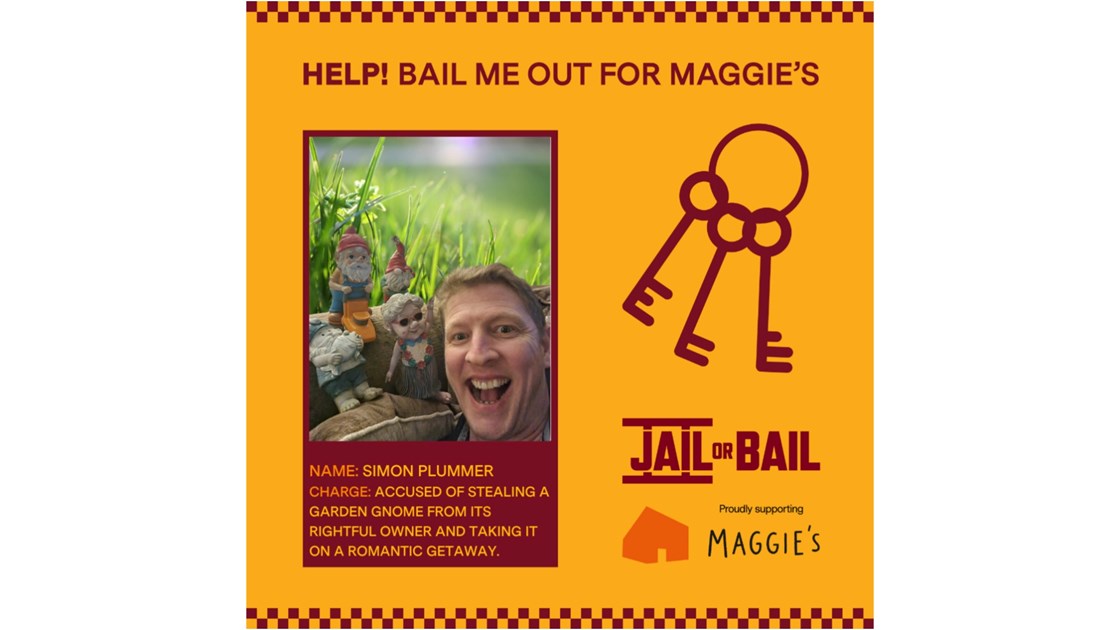 Simon Plummer is fundraising for Maggie's Centres