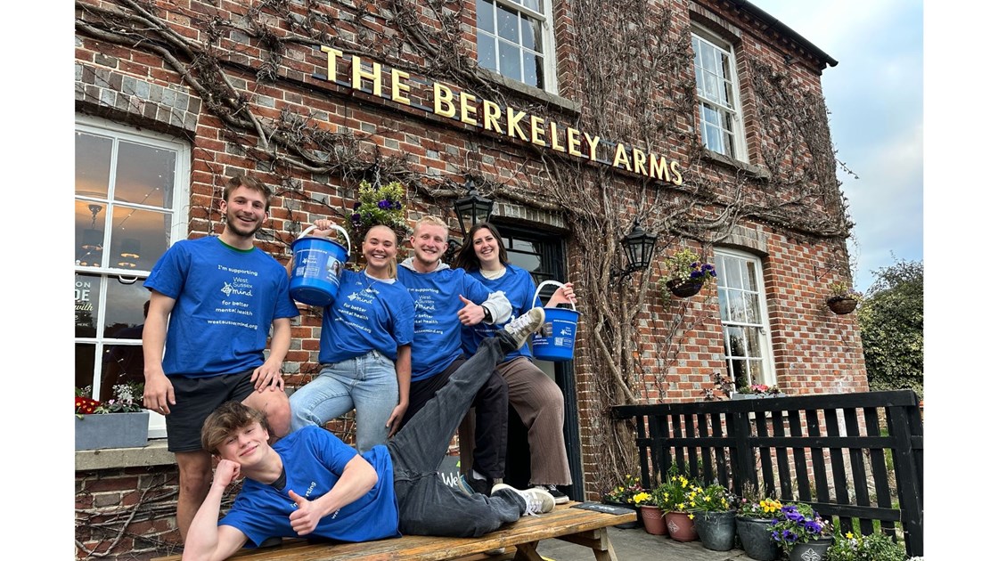The Berkeley Arms is fundraising for West Sussex Mind