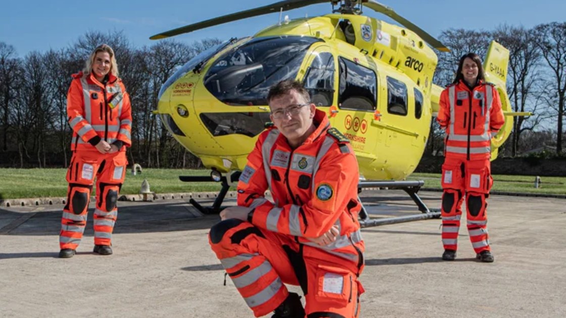 Alan Stephenson is fundraising for Yorkshire Air Ambulance Charity