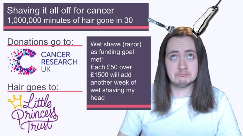 Harrison Booth is fundraising for Cancer Research UK