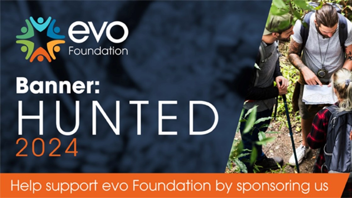 Banner HUNTED - JustGiving