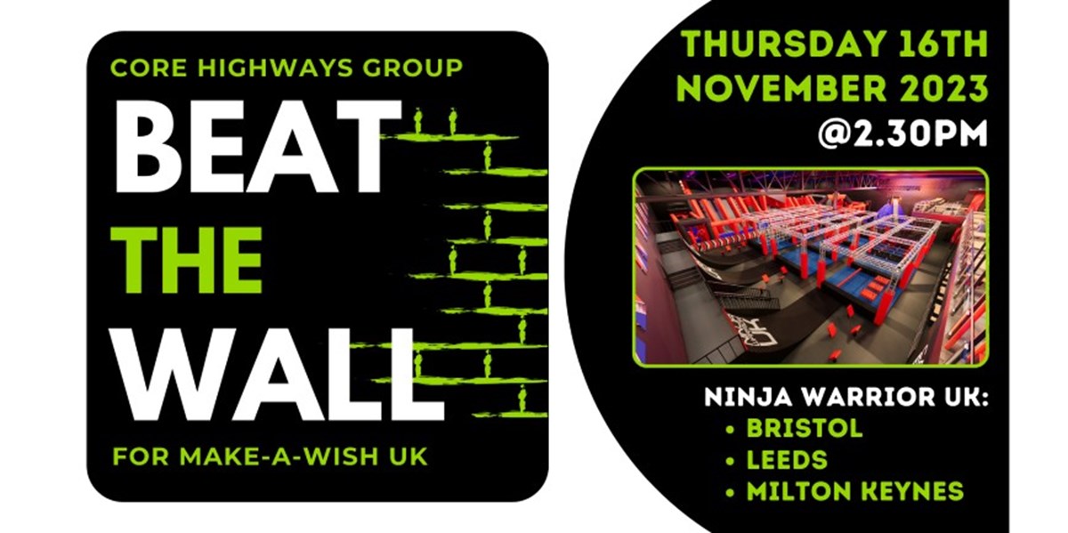 Core Highways is fundraising for Make-A-Wish Foundation UK