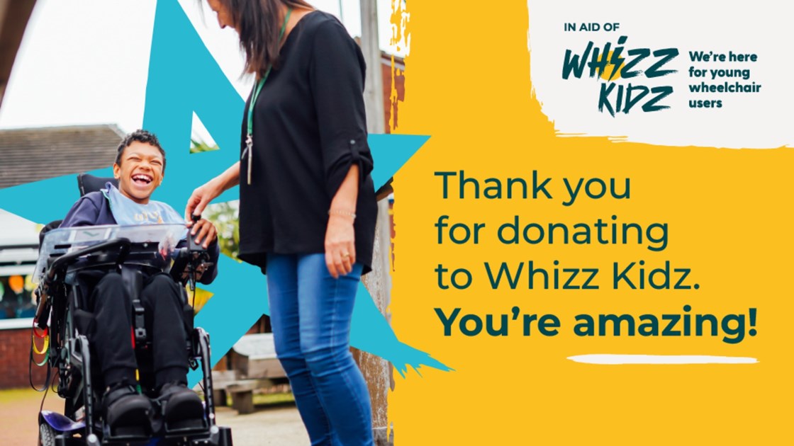 Daniel Kitchener is fundraising for Whizz Kidz