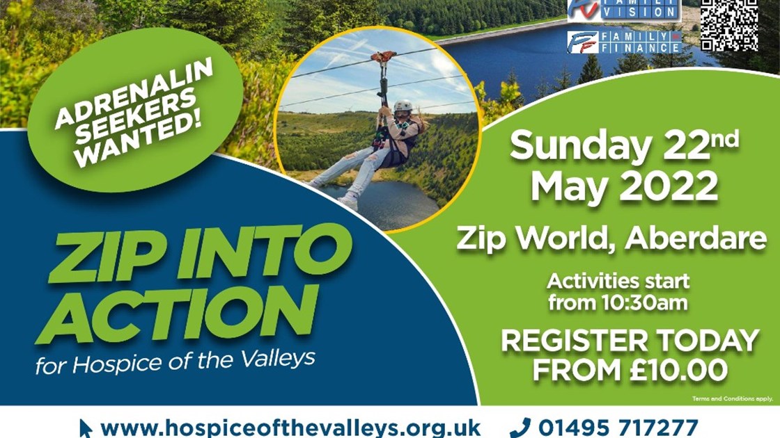Zip into action for Hospice of the Valleys - JustGiving