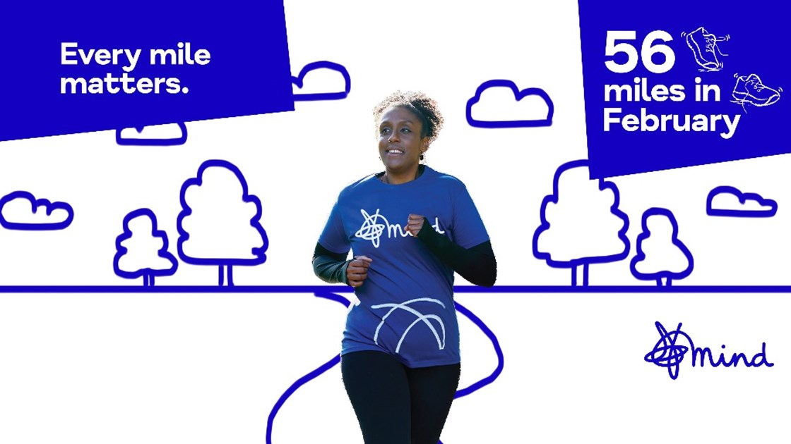 56 miles in February 2026 for Mind - JustGiving