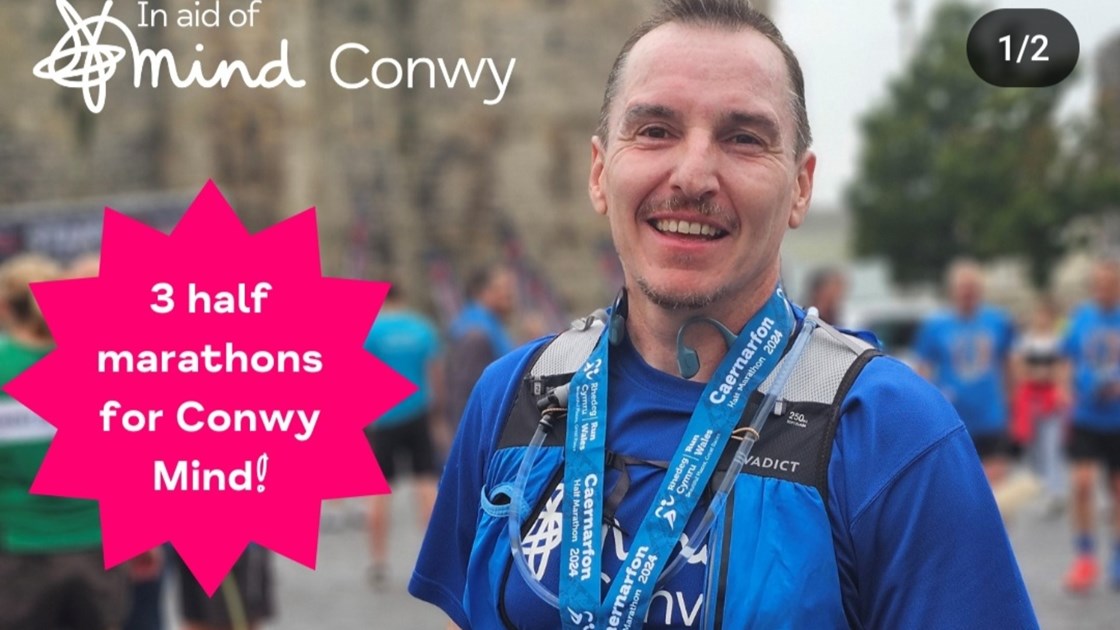 Dylan Roberts is fundraising for Conwy Mind