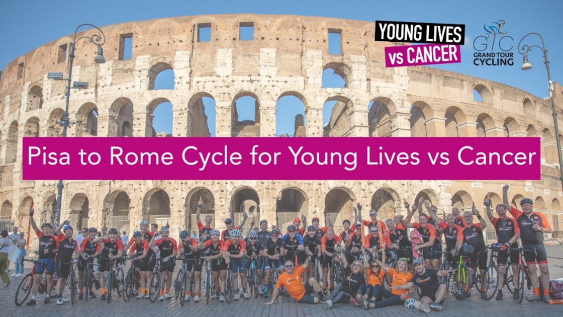 Pisa to Rome cycle for Young Lives vs Cancer - JustGiving