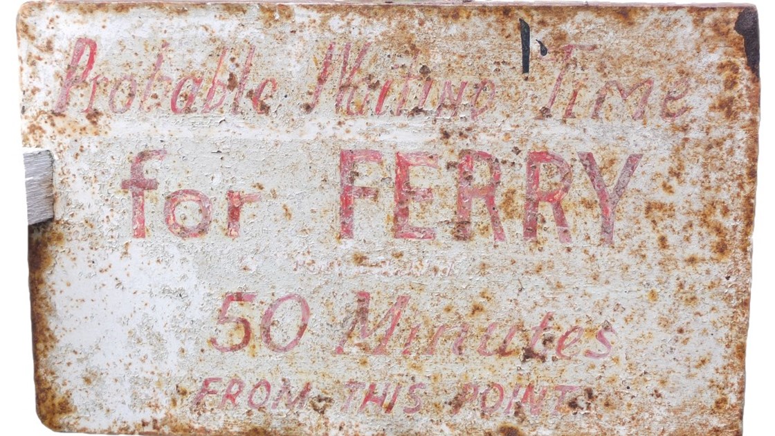 Ballachulish Ferry Sign - JustGiving