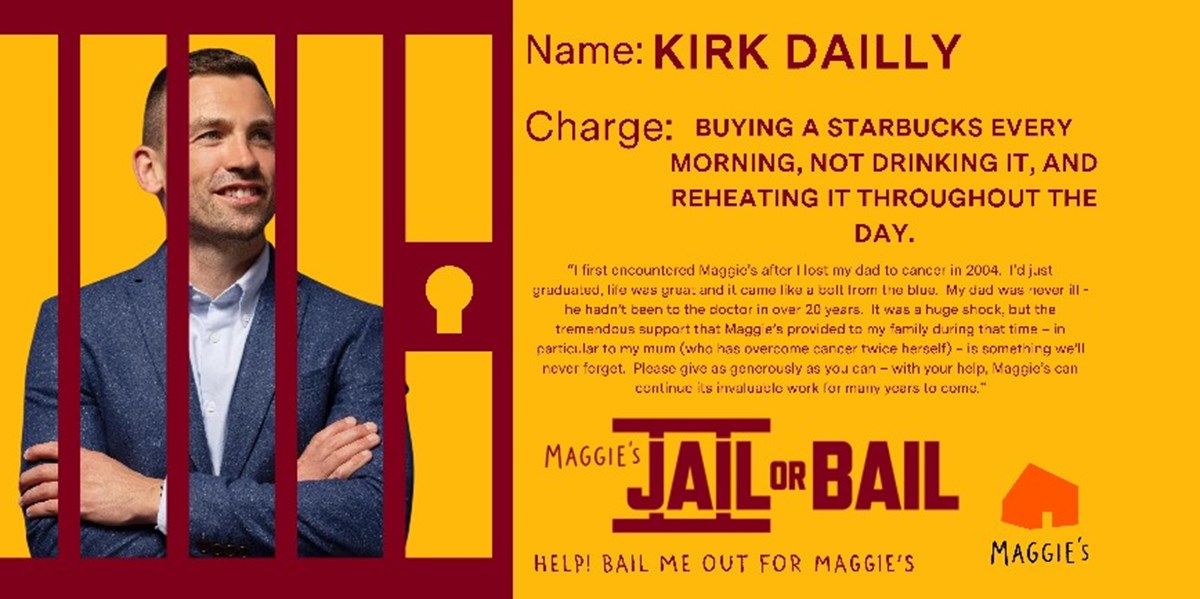 Kirk Dailly is fundraising for Maggie's Centres