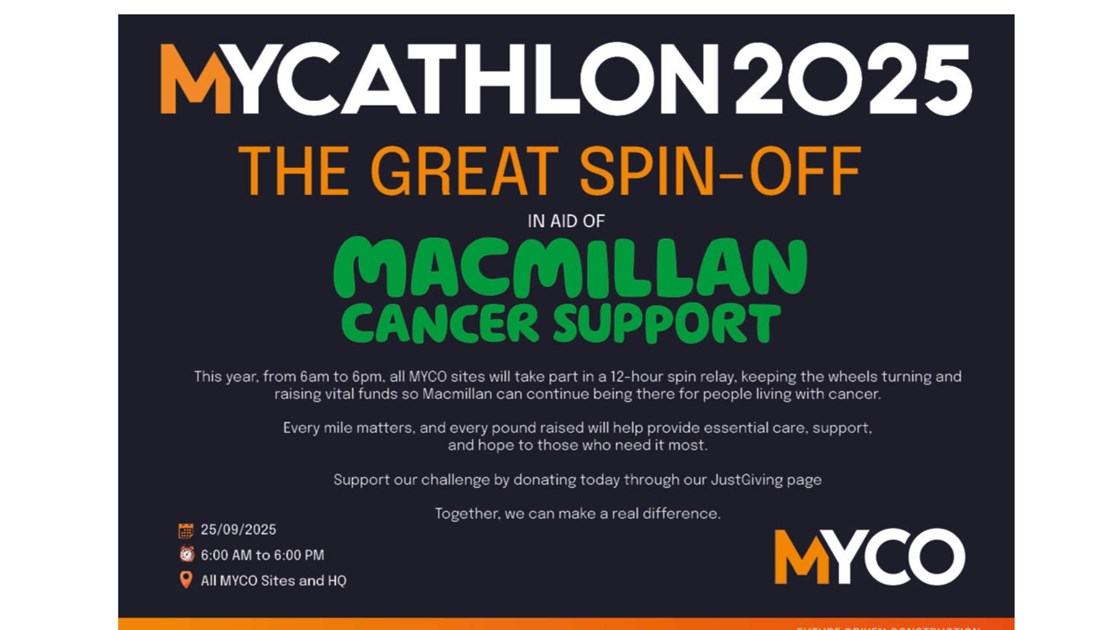 MYCO LTD is fundraising for Macmillan Cancer Support