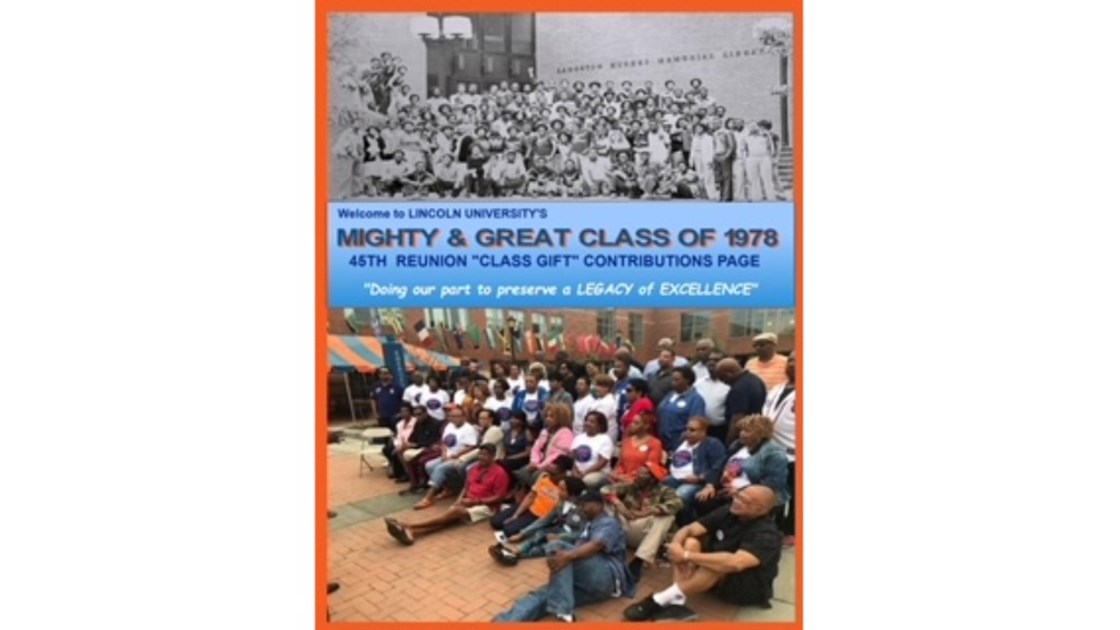 Mighty & Great Class of 1978 45th Reunion Gift - JustGiving