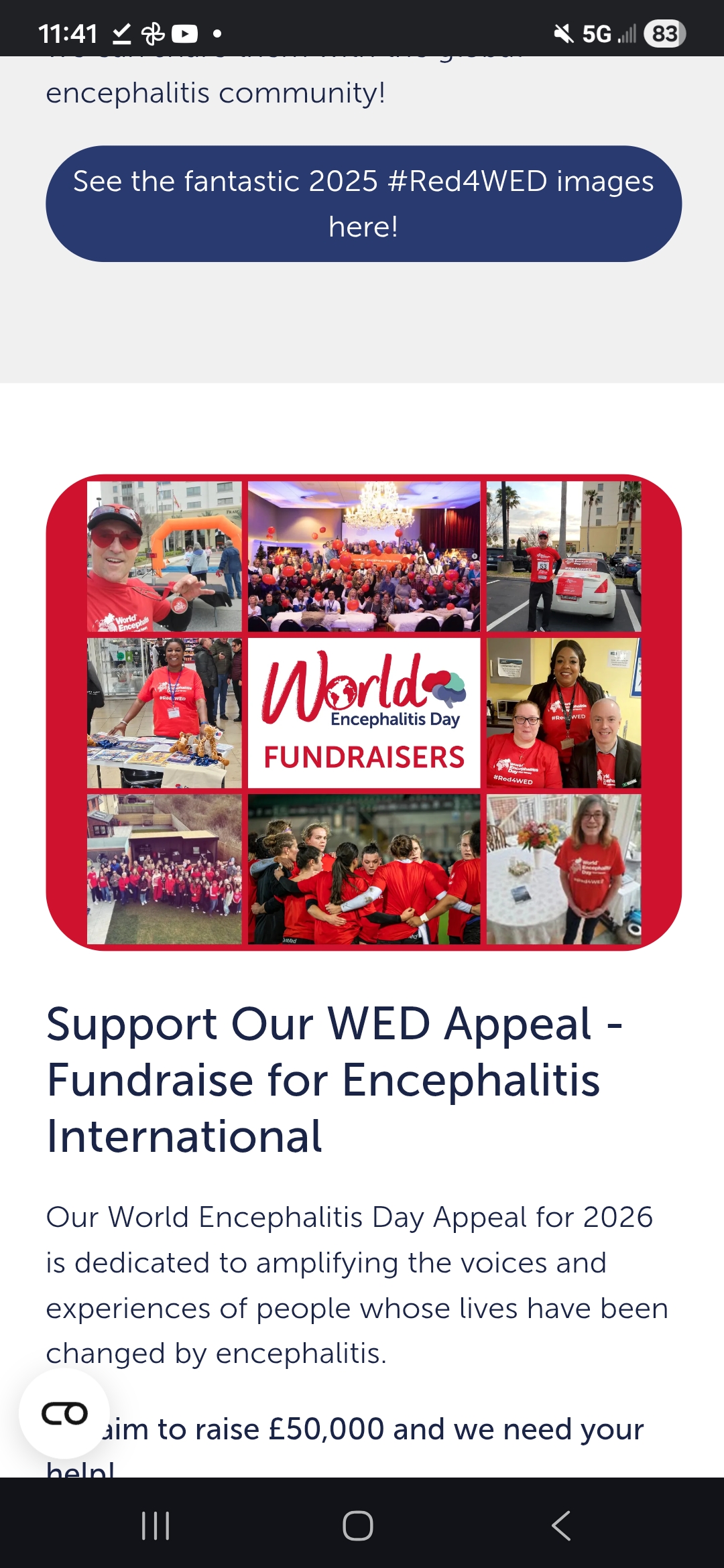 Tim Frame is fundraising for Encephalitis International