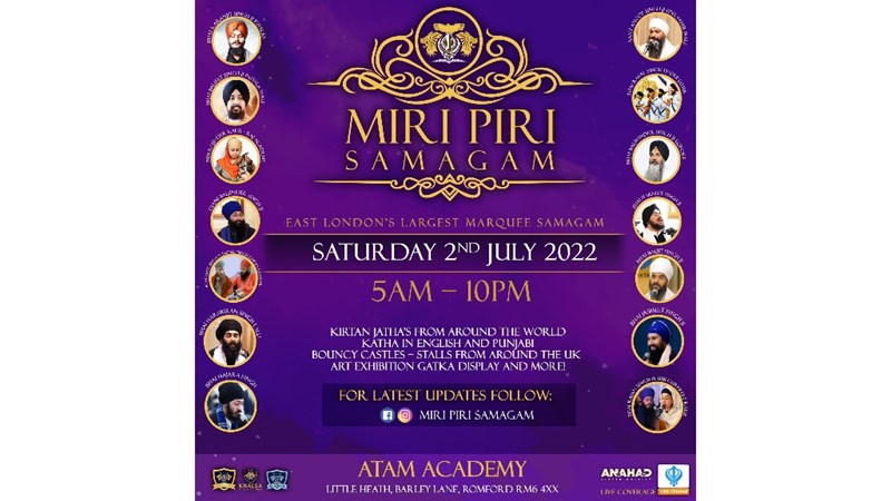Miri Piri Smagam, dedicated to Kirtan, Katha, Path in the presence of ...