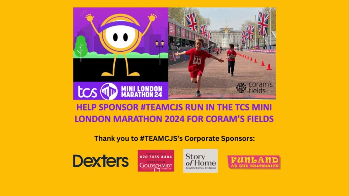 #TEAMCJS runs TCS MINI London Marathon 2024 for Coram's Fields - JustGiving