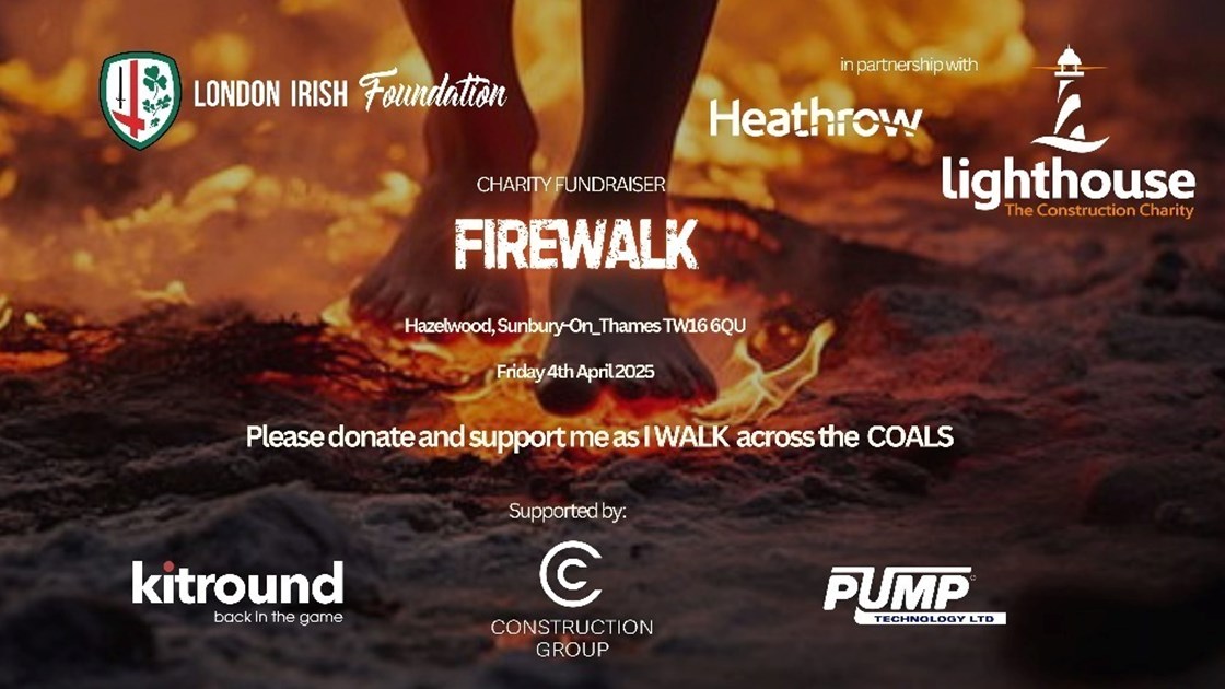 Brian Powles is fundraising for London Irish Foundation