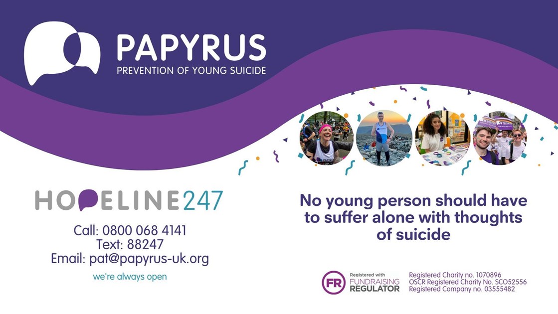 Elizabeth Ison is fundraising for PAPYRUS Prevention of Young Suicide